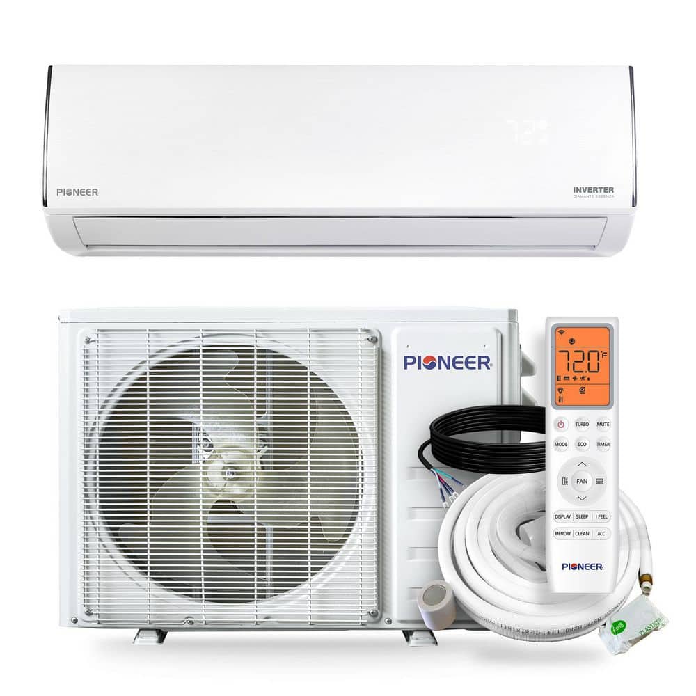 Pioneer Diamante Essenza 1-Zone 17,000 BTU 17 SEER2 Ductless Mini Split ...