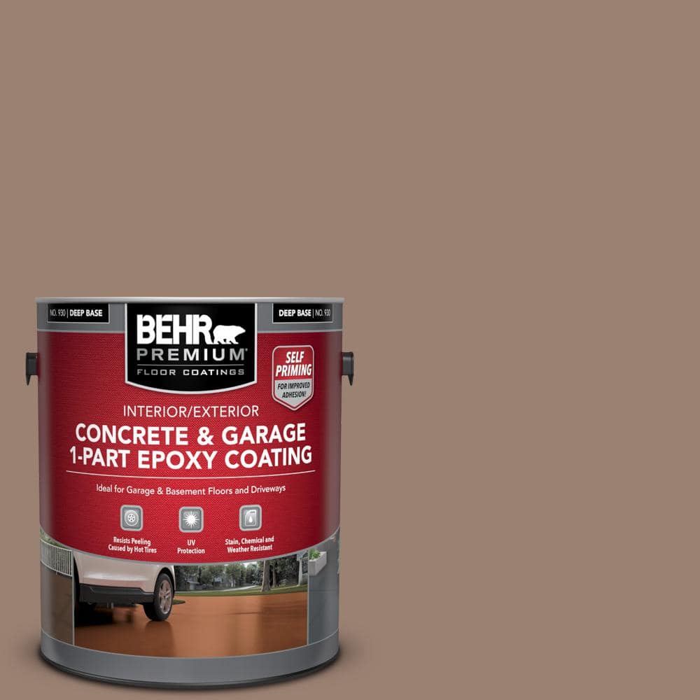 BEHR PREMIUM 1 gal. #N190-5 Frontier Brown Self-Priming 1-Part Epoxy ...