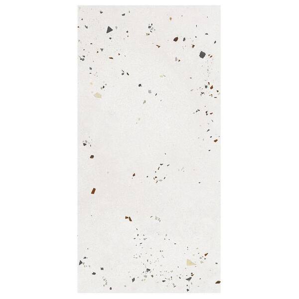 Ivy Hill Tile Bryant Ice White 8 in. x 0.39 in. Matte Porcelain Cement ...