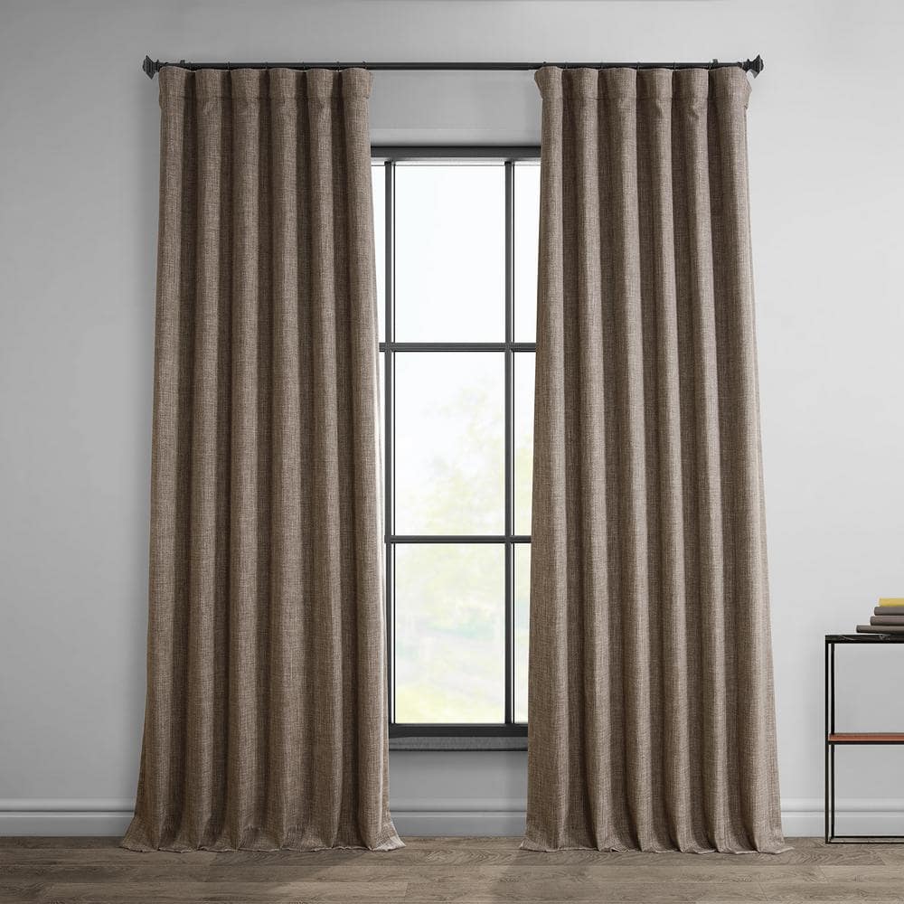 Exclusive Fabrics & Furnishings Dutch Cocoa Solid Rod Pocket Room ...