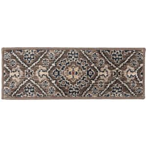 Natco Stratford Mina Vintage Blue/Latte 9 in. x 33 in. Woven ...