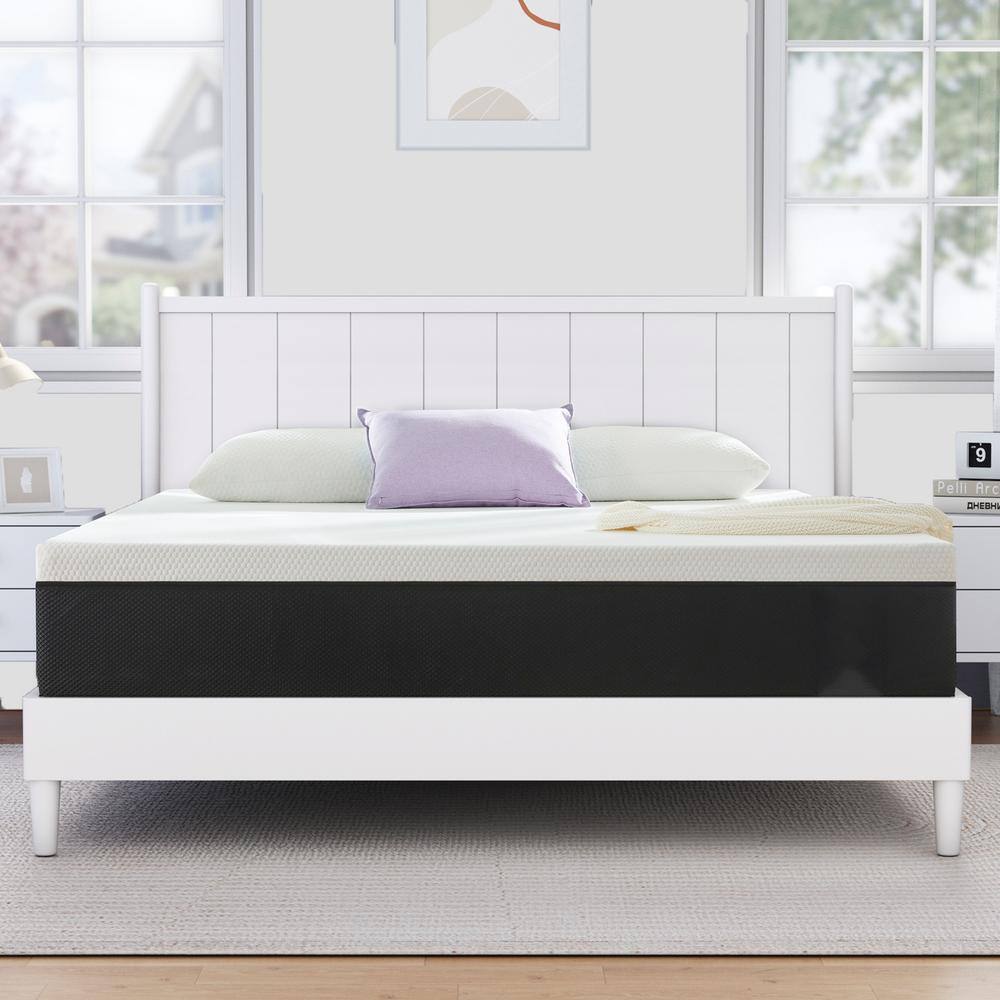 PICCHESS 12 in. Medium Gel Memory Foam Tight Top Full Mattress ...