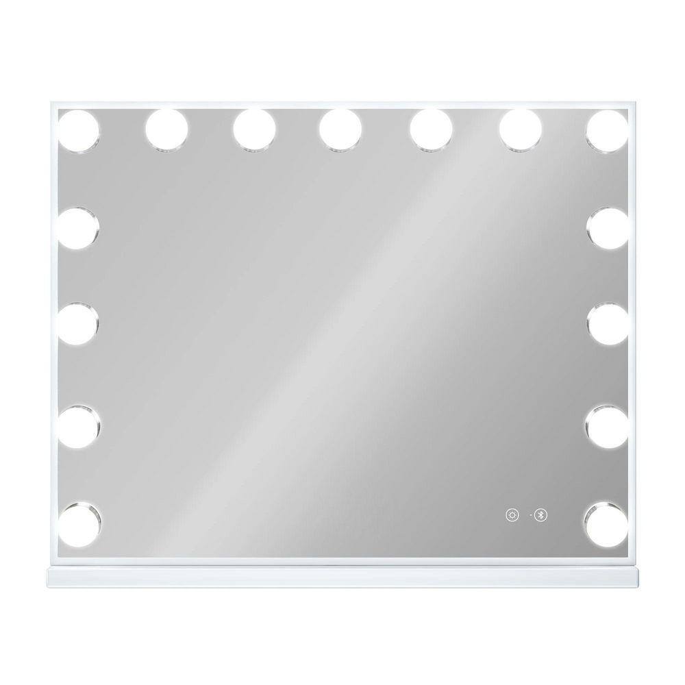 PRIMROSE CARNATION LLC 23 in. W x 18 in. H Silver Framless Bathroom ...