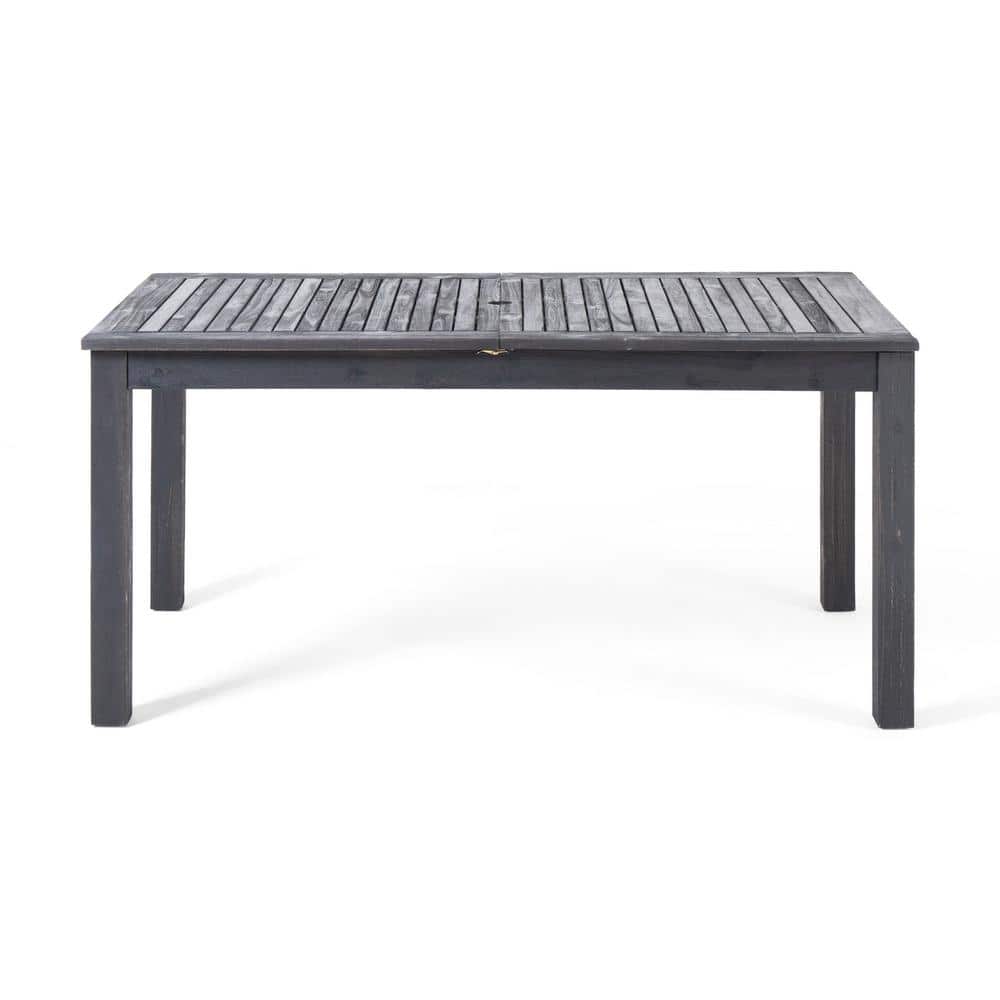 Misopily Modern & Expandable Design Rectangular Acacia Wood Outdoor ...