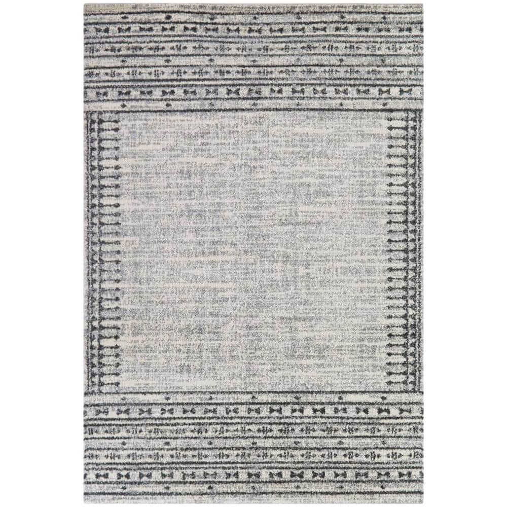 BALTA Evelin Grey 8 ft. x 10 ft. Moroccan Area Rug 3115628 - The Home Depot