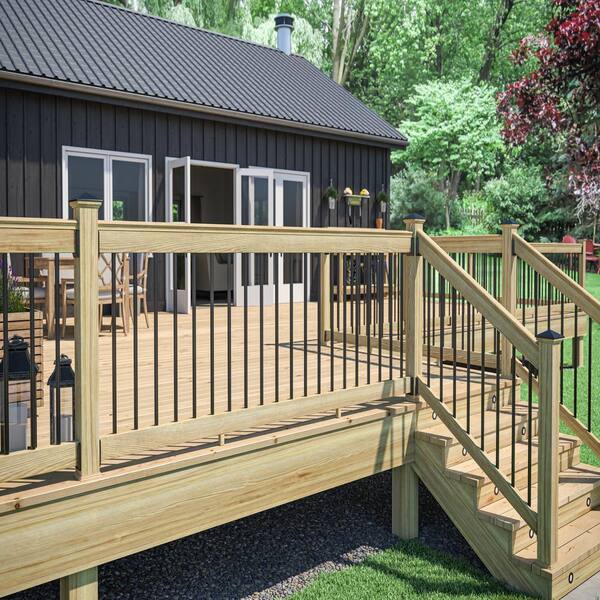 ProWood 4-Step Ground Contact Pressure Treated Pine Stair Stringer ...