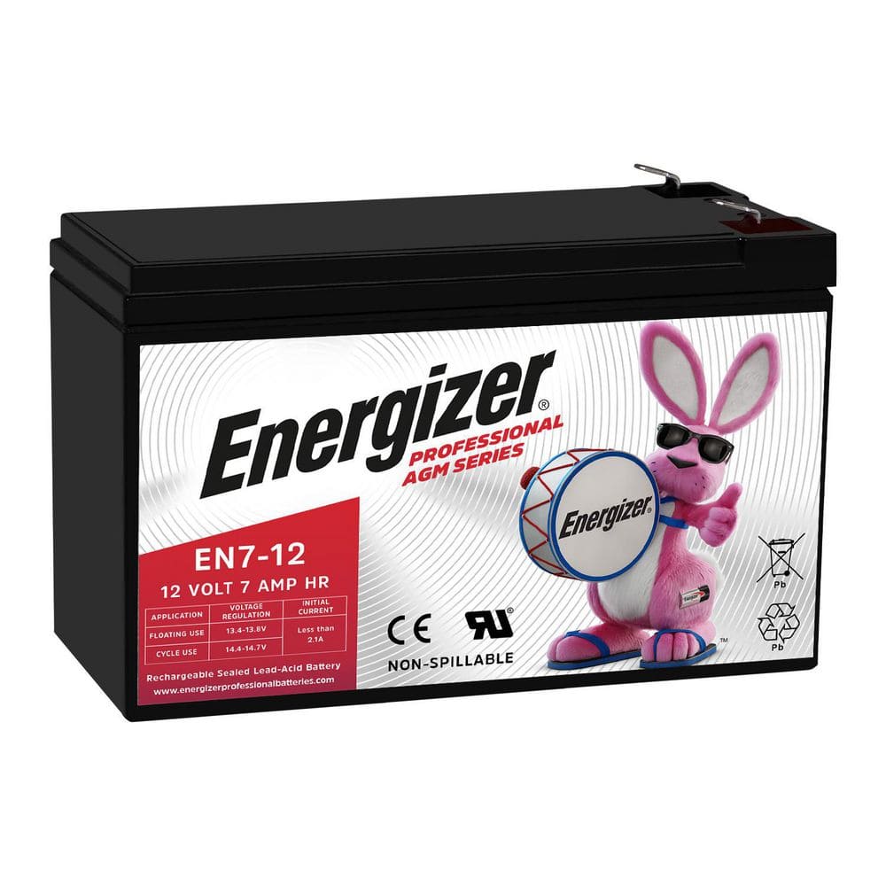 Energizer Energizer EN7-12, 12-Volt 7 Amp Hr, Long Lasting Sealed Lead ...
