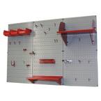 Wall Control 32 in. x 48 in. Metal Pegboard Standard Tool Storage Kit ...