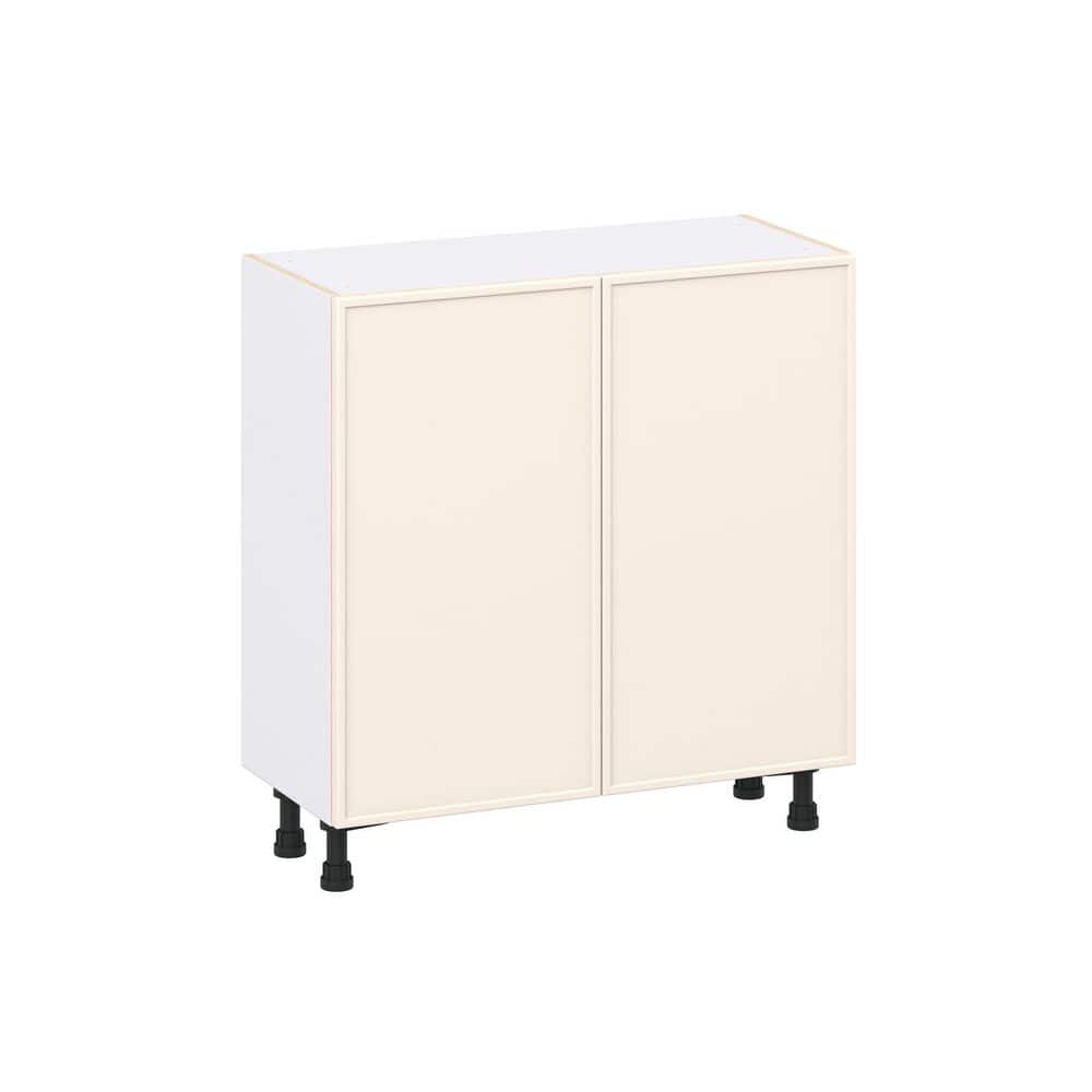 J COLLECTION Fairview Washed Linen Slim Shaker Assembled Shallow Base ...