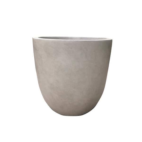 Reviews for KANTE 18" Dia Weathered Round Concrete Planter with ...