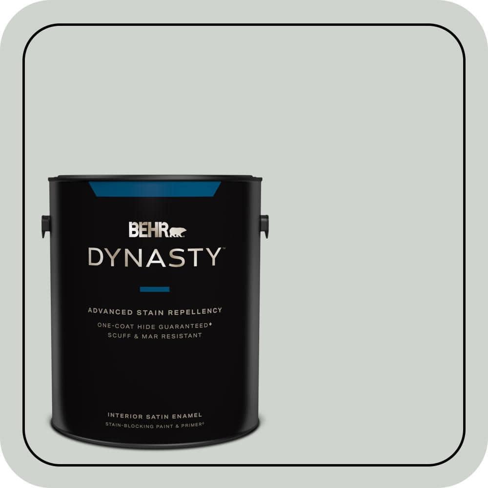 BEHR DYNASTY 1 gal. #PPU12-11 Salt Glaze Satin Enamel Interior Stain ...