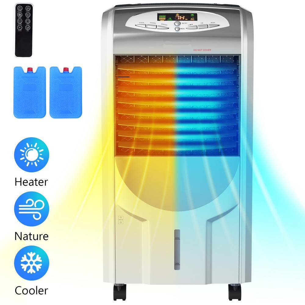 Gymax Air Cooler Heater Portable Evaporative Air Conditioner Fan Filter ...