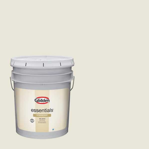 Glidden Essentials 5 gal. PPG1114-1 Featherstone Flat Exterior Paint ...