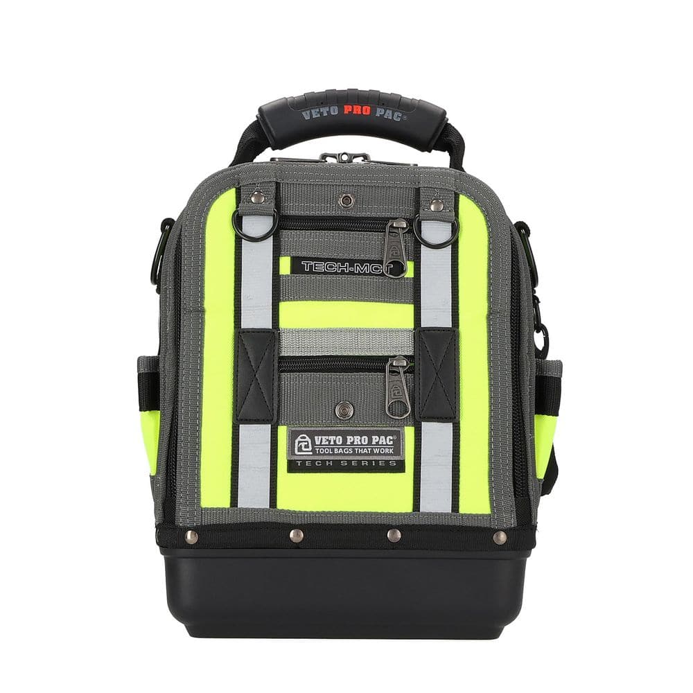 VETO PRO PAC 12in 44-Pkt HiViz Yellow Nylon Bag/Tote W Padded Handle ...