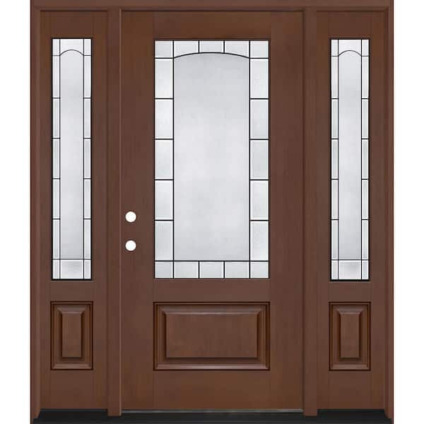 Steves & Sons Regency 64 in. x 80 in. 3/4L Empire Decorative Glass RHIS ...