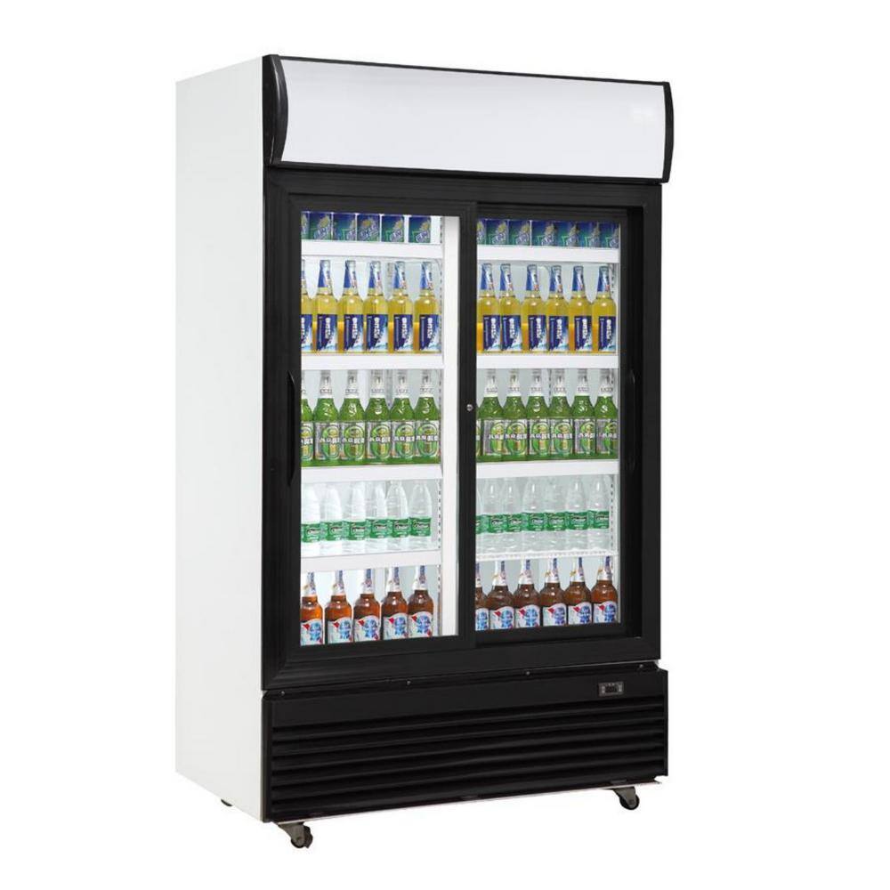Cooler Depot LG 48 in. W 35.3 cu. ft. Sliding Glass Door Reach-In ...