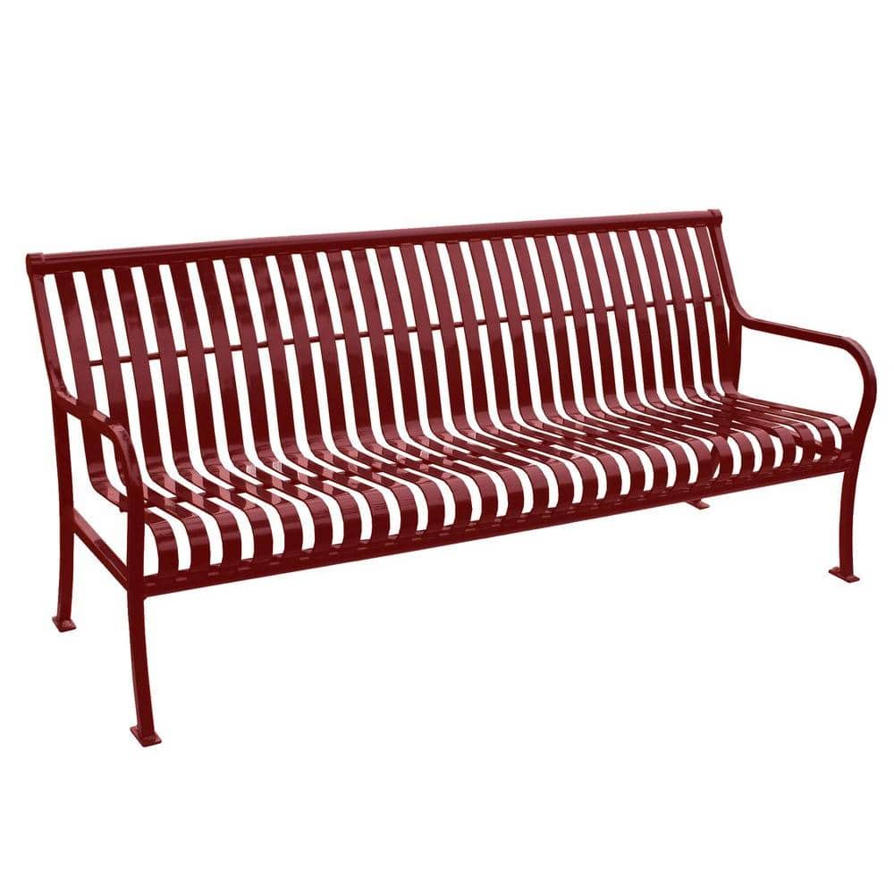 Paris 6 ft. Red Premier Bench 460-023-0010 - The Home Depot