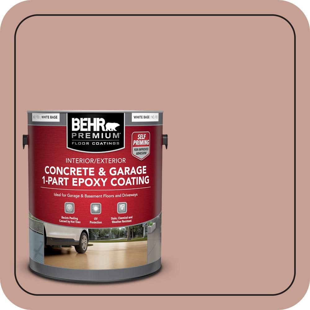 BEHR PREMIUM 1 gal. #PFC-07 Michel Rose Self-Priming 1-Part Epoxy Satin ...