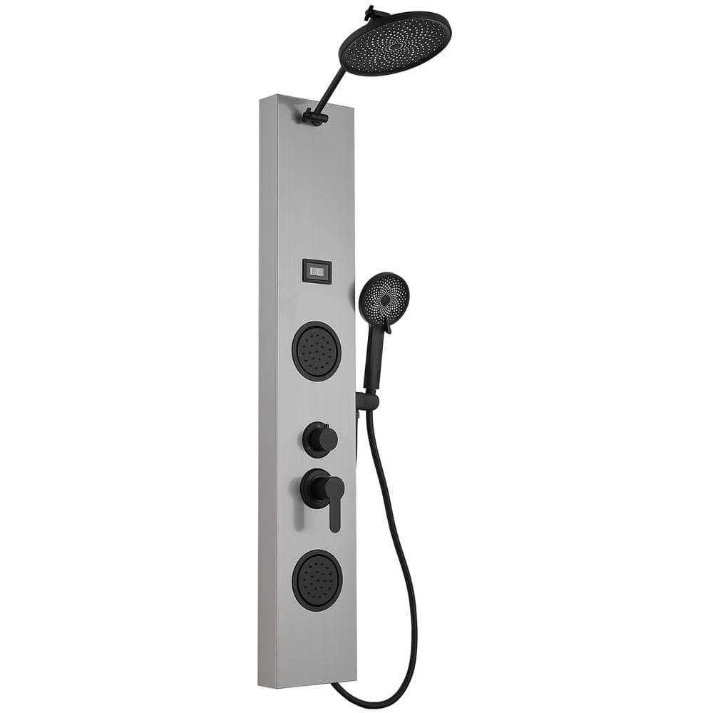 HOMEMYSTIQUE 2-Jet Shower Panel System with Rainfall, Waterfall and ...