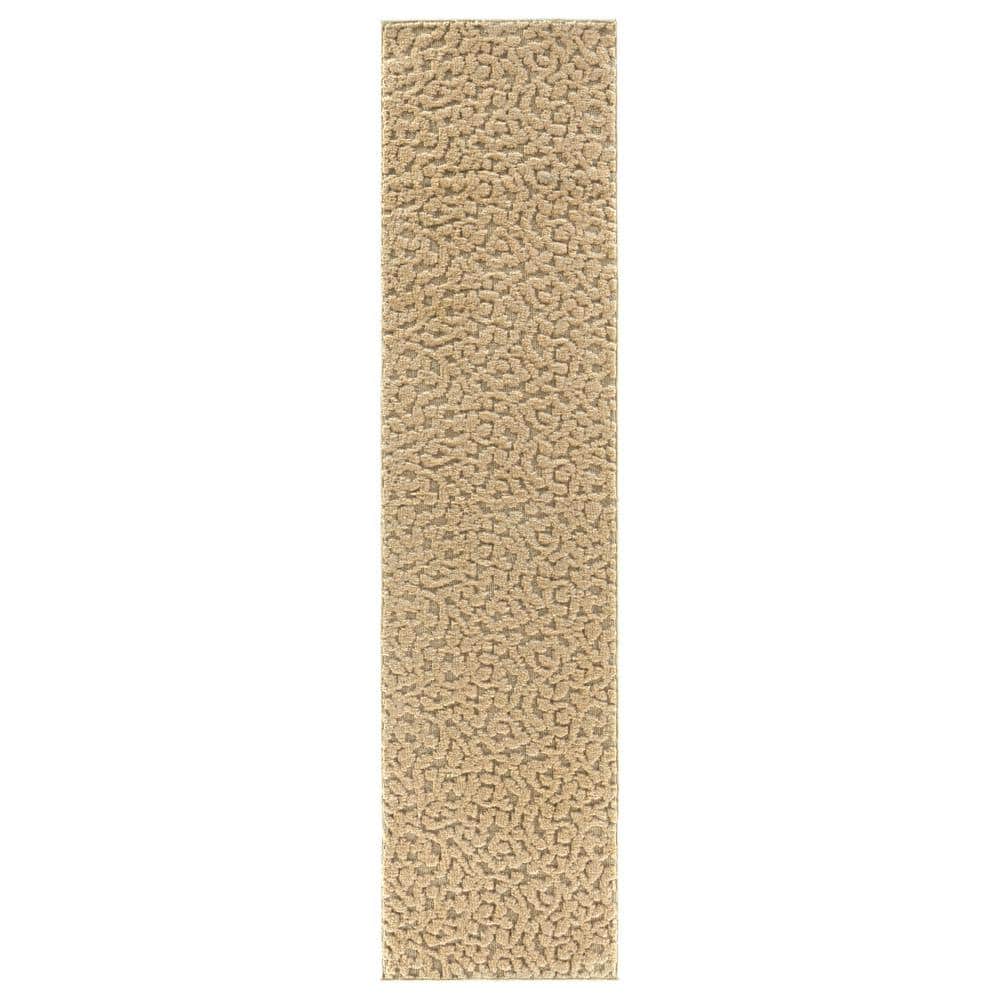 Garland Rug Ivy Tan 3 ft. x 12 ft. Runner Rug CL010N03614401 - The Home ...
