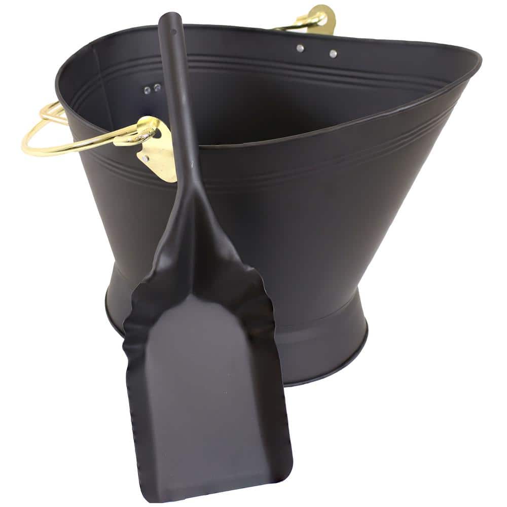 Sunnydaze Vintage-Style Steel Ash Bucket with Scoop GWC-147 - The Home ...