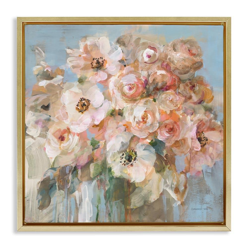 Stupell Industries Blushing Bouquet Pink White Floral by Danhui Nai ...