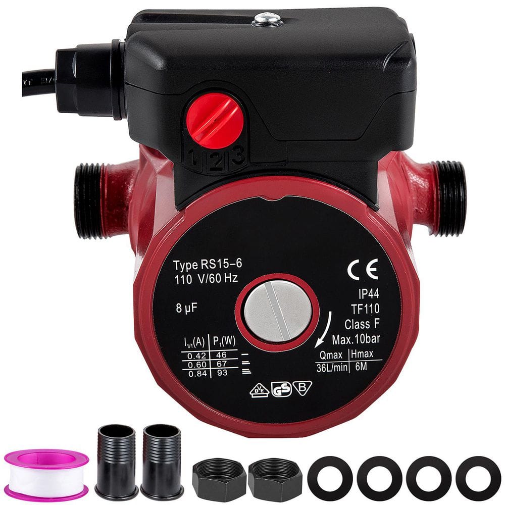 SKYSHALO Recirculating Pump 93W 110V Water Circulator Circulating Pump ...