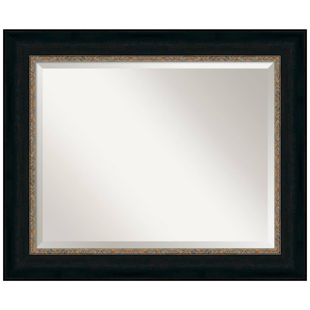 Amanti Art Medium Rectangle Paragon Bronze Beveled Glass Casual Mirror ...