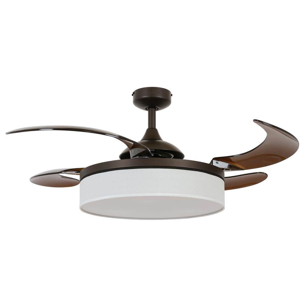 Fanaway Fraser 48 in. Oil Rubbed Bronze AC Ceiling Fan with Light ...