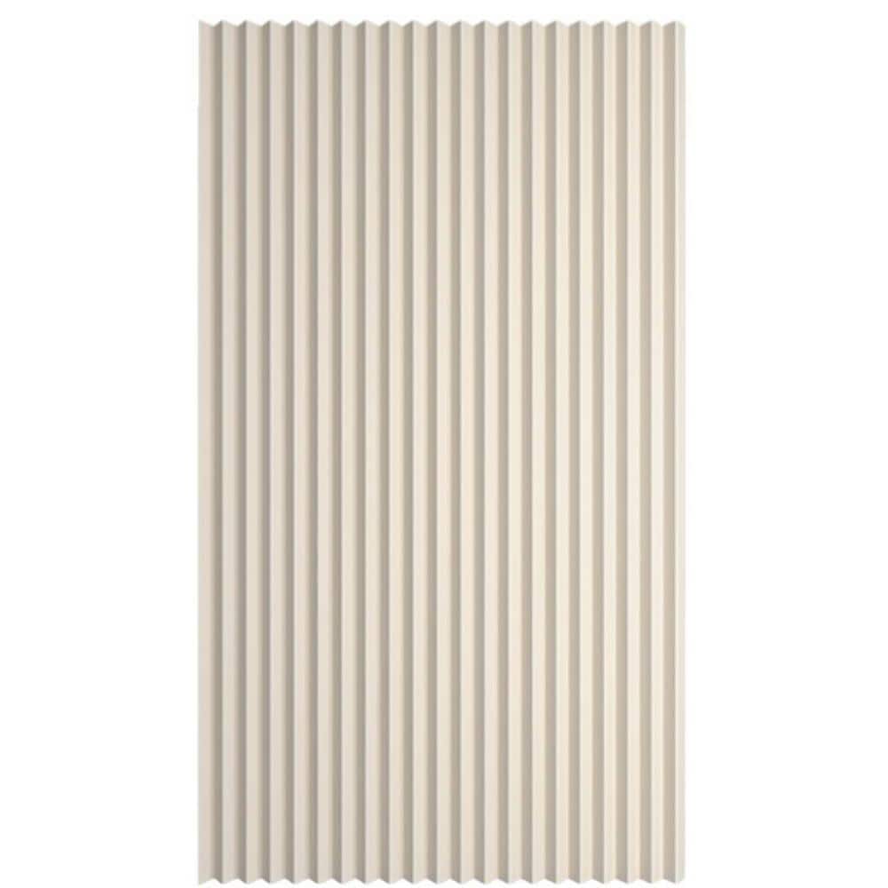 Wellco 39 in. W. x 78 in. Vinyl Cream-Colored Accordion Door Curtains ...