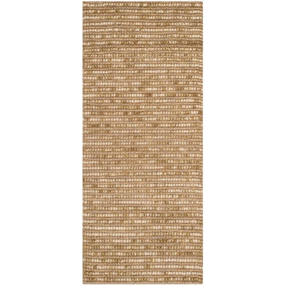 SAFAVIEH Bohemian Beige/Multi 3 ft. x 8 ft. Striped Runner Rug BOH525F ...