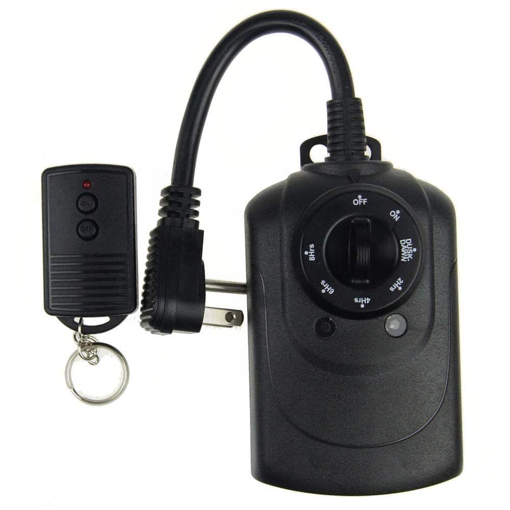 Defiant 15 Amp Plug-In Dial Light Sensing Timer with Remote TM-016-A ...