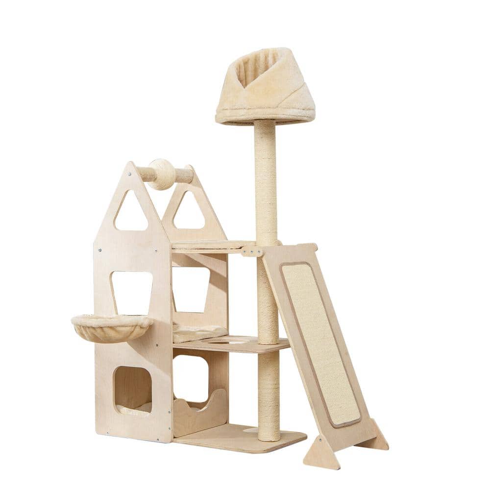 ANGELES HOME Multi-Level Cat Tree with Sisal Scratching Post, Easy ...