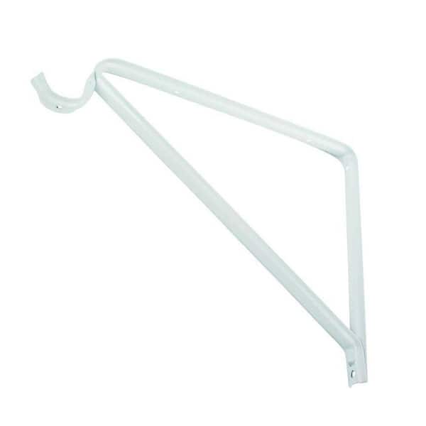 Everbilt White Shelf and Rod Support 15354 - The Home Depot
