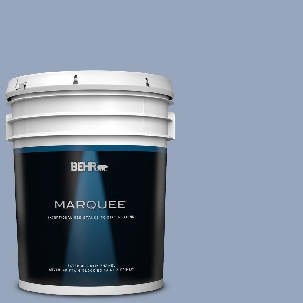 BEHR MARQUEE 5 gal. #590F-4 Cloudberry Satin Enamel Exterior Paint ...