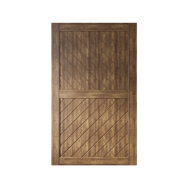 CALHOME 36 in. x 84 in. Distressed Mini X Series Red Walnut Solid with ...