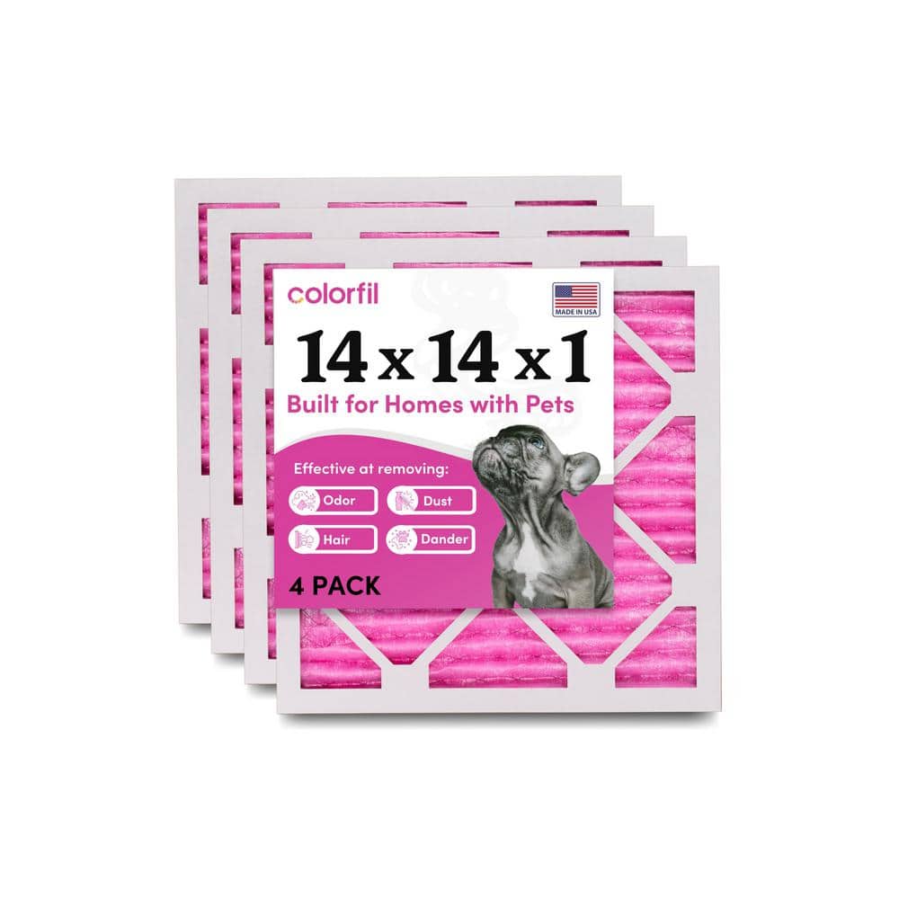 COLORFIL 14 in. x 14 in. x 1 in. Odor Removal and Color Changing ...