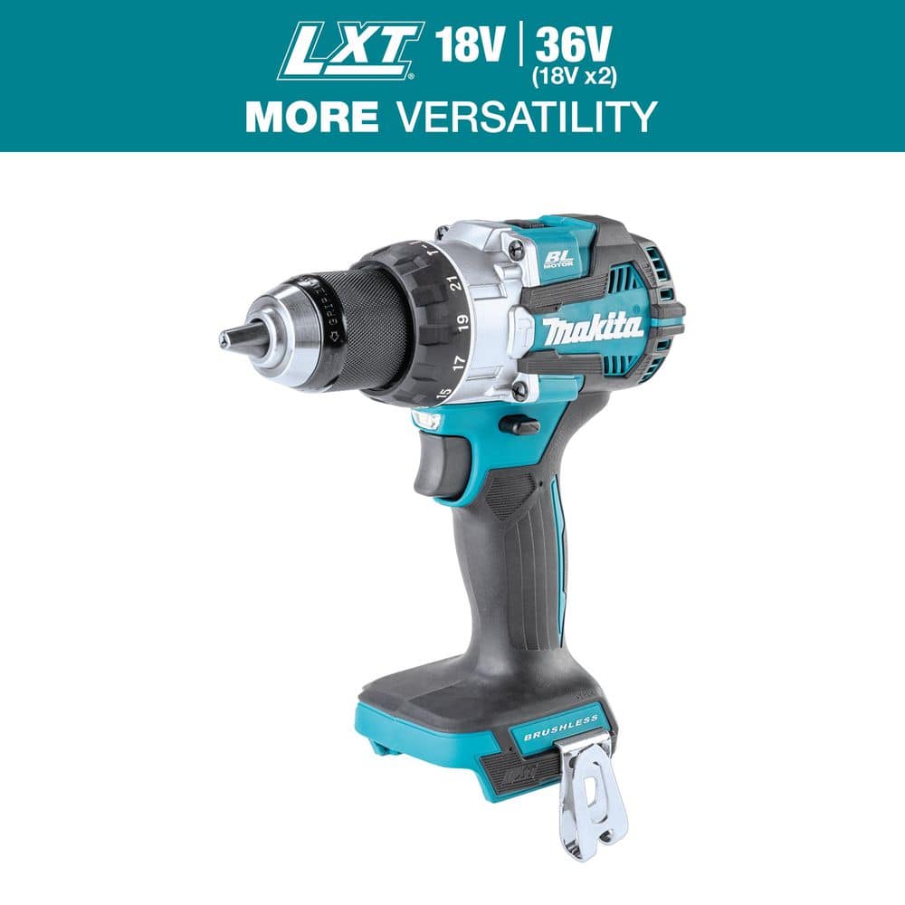 Makita 18-Volt LXT Lithium-Ion Compact Brushless Cordless 1/2 in. Driver-Drill (Tool Only ...