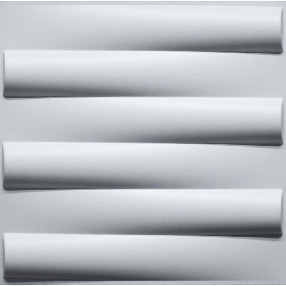 Dundee Deco Falkirk Ross 2/25 in. x 19.7 in. x 19.7 in. White PVC ...