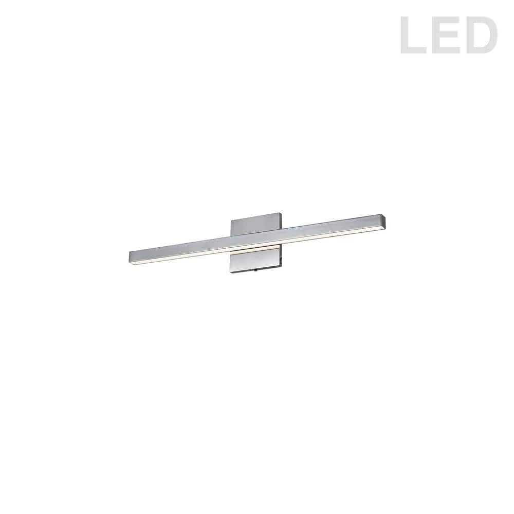 Dainolite Arandel 1.5 in. 1-Light Polished Chrome LED Vanity Light Bar ...