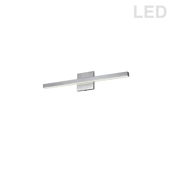 Dainolite Arandel 1.5 in. 1-Light Polished Chrome LED Vanity Light Bar ...