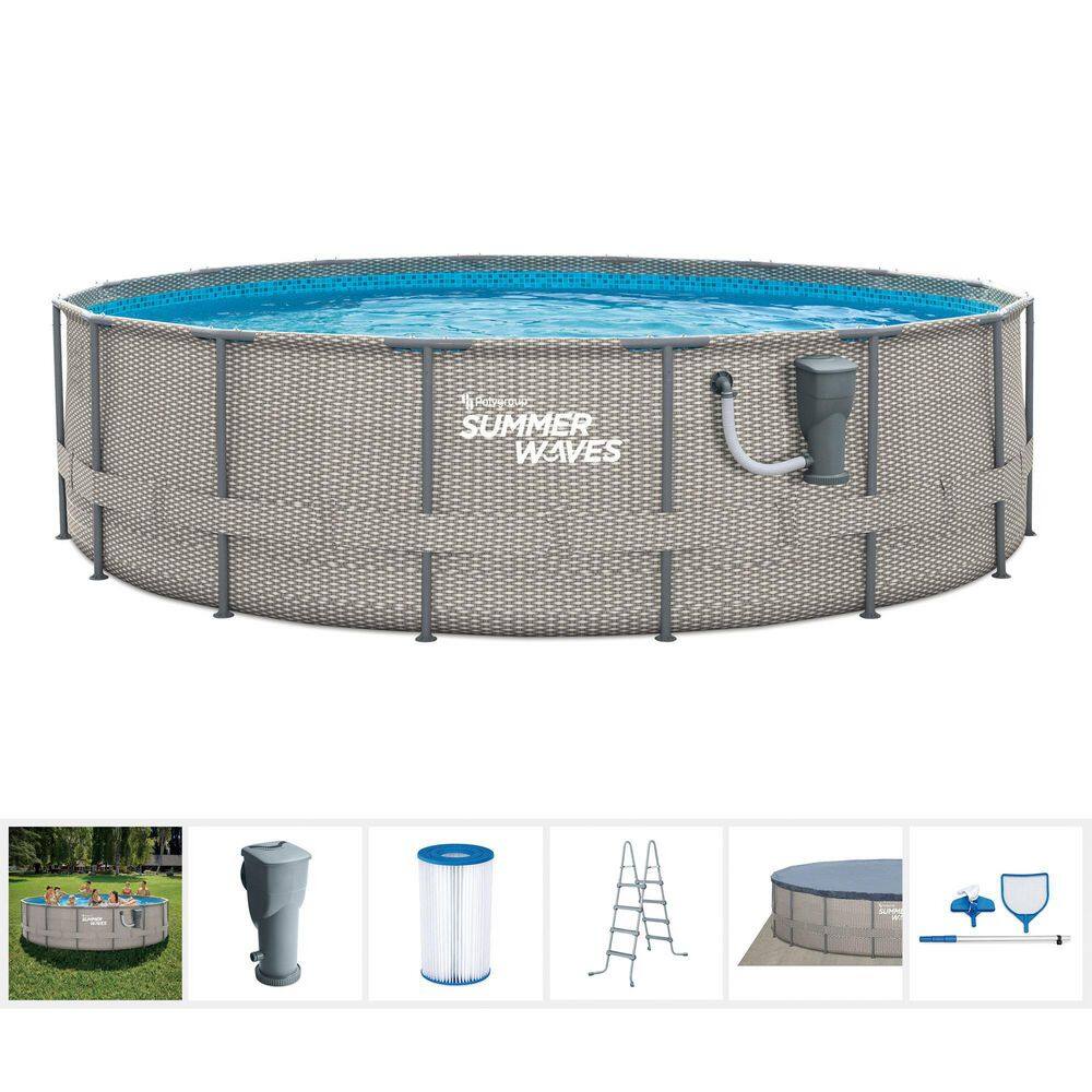 Reviews for Summer Waves Active 16 ft. x 48 in. Above Ground Round ...