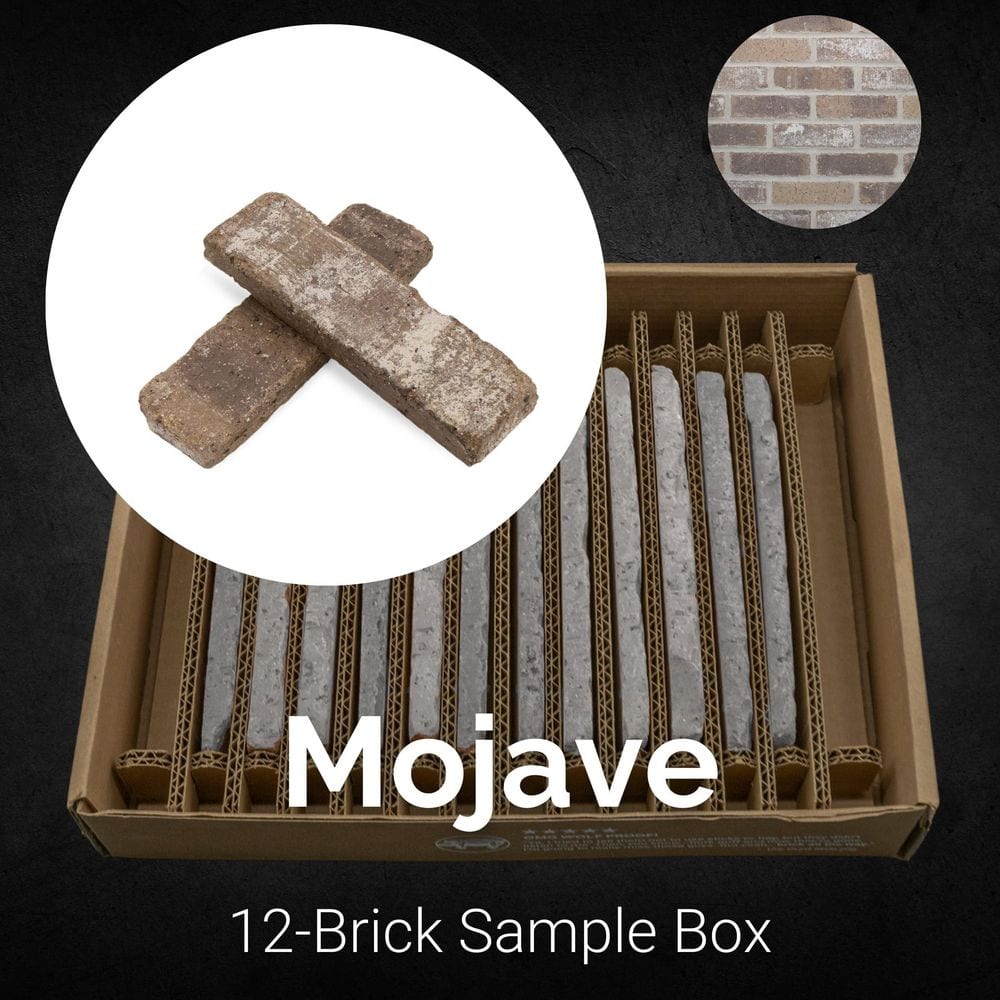 Old Mill Brick Sample Box Mojave Thin Brick 7.625 in. x 2.25 in. x 0.5 ...