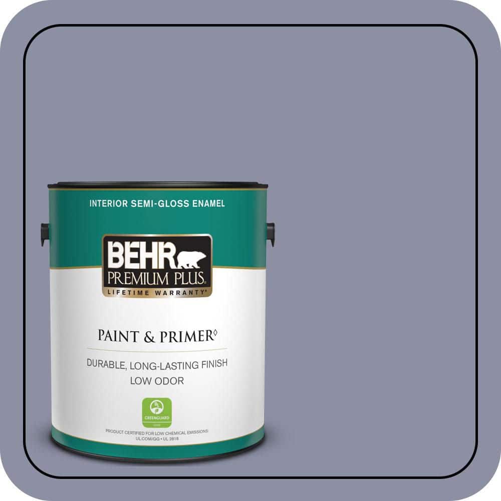 BEHR PREMIUM PLUS 1 gal. #S550-4 Camelot Semi-Gloss Enamel Low Odor ...