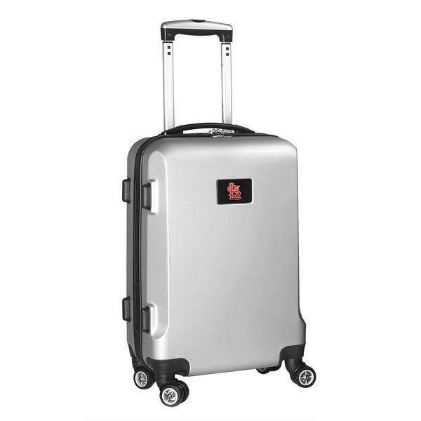 Denco MLB St Louis Cardinals Silver 21 in. Carry-On Hardcase Spinner ...