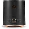 Cafe 2-Slice 1,600-Watt Matte Black Wide Slot Toaster with 8-Shade ...