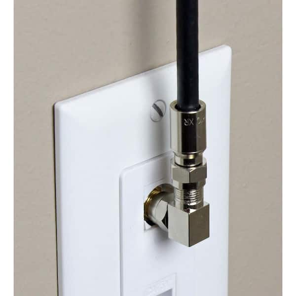 IDEAL 90° Coaxial F-Type Adapters (2 per Pack) 85-070 - The Home Depot