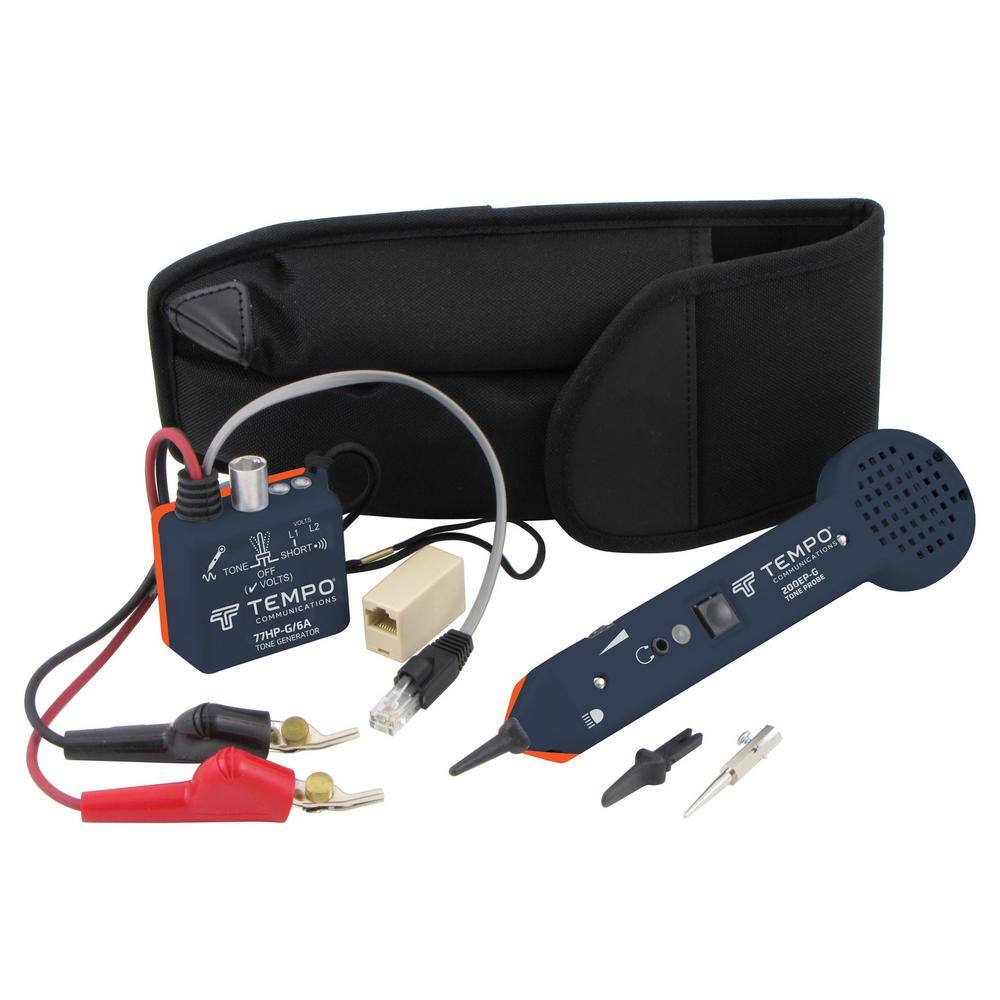 Tone and Probe Kit with ABN Test Clips - Professional Wire Tracing Kit ...