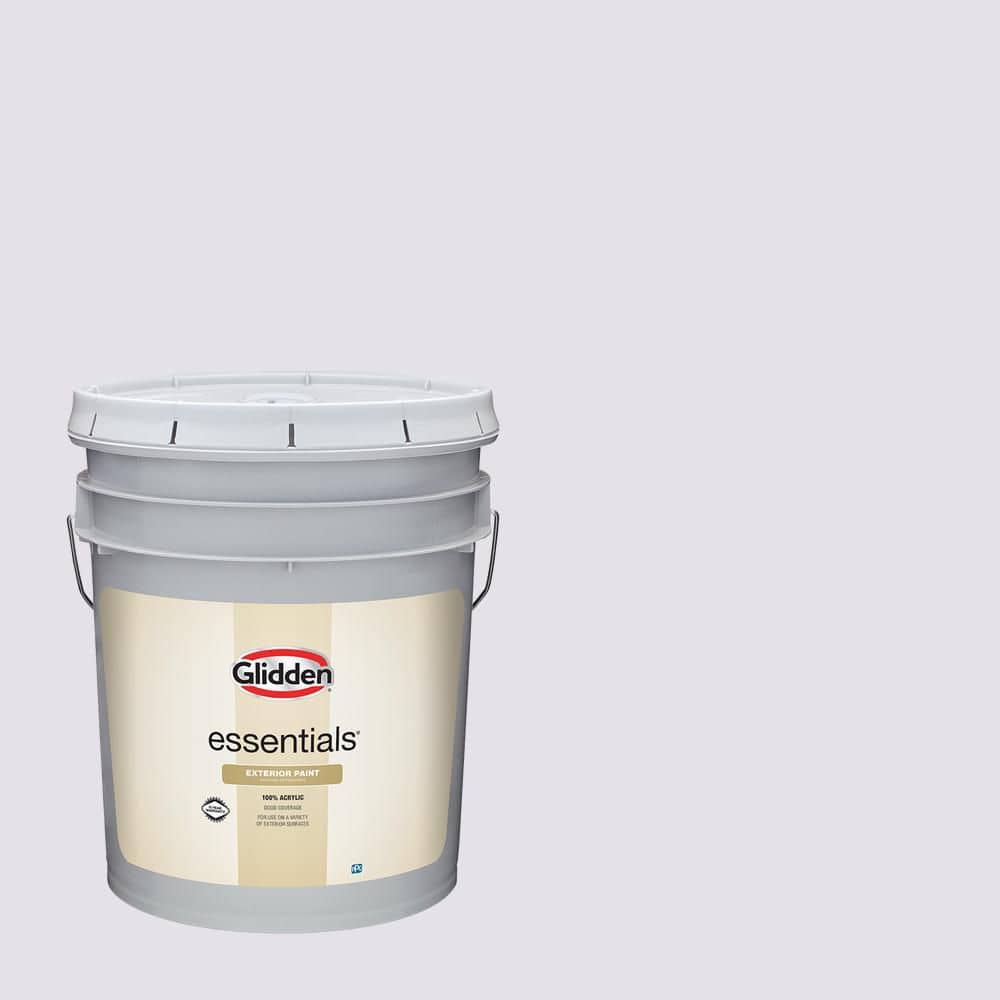 Glidden Essentials 5 gal. PPG1175-1 Violet Hush Semi-Gloss Exterior ...