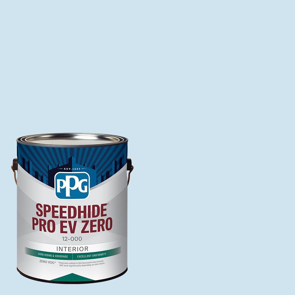 PPG SPEEDHIDE Pro-EV Zero 1 gal. PPG1237-2 Diamond Blue Flat Interior ...